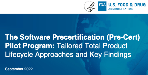 FDA Software Precertification Pilot Ends - SoftwareCPR